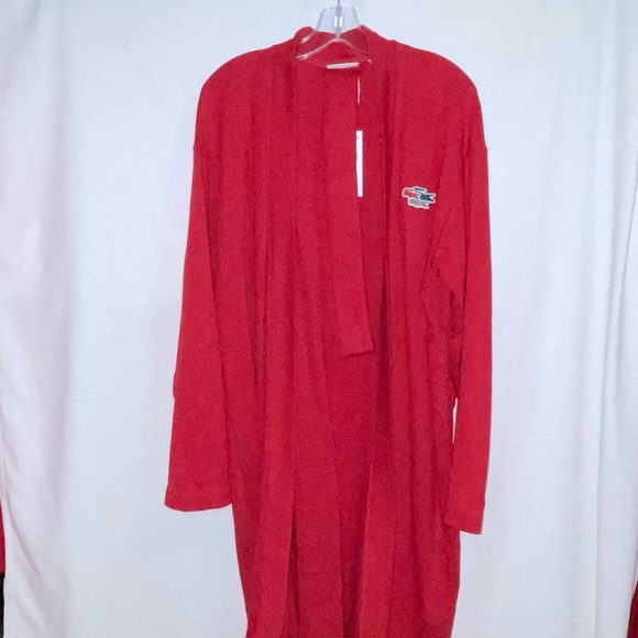 Lacoste | Intimates & Sleepwear | Lacoste Red Bath Robe | Poshmark